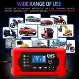 woerma 12V 6A Automatic Battery Charger, Trickle Maintainer, Repair ...