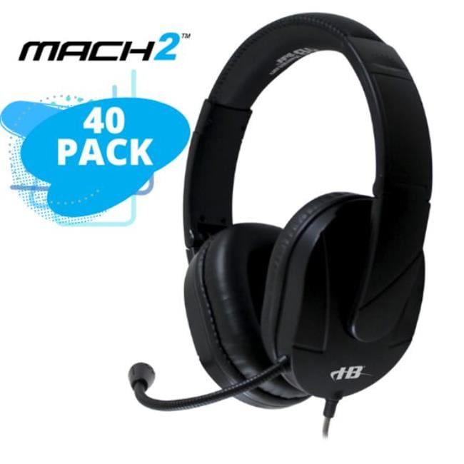 HamiltonBuhl MACH-2 Deluxe-Sized Multimedia Headset with Steel ...