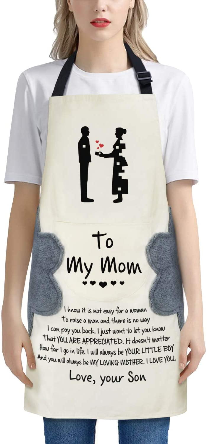 Engraved Aprons for Mom, Kitchen Cooking Aprons, Personalized Aprons ...