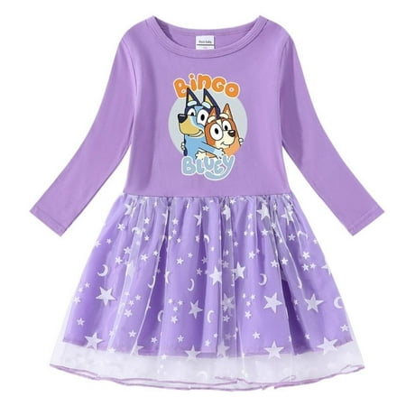 Bingo Bluey Princess Dress Girls Tulle Dress | Walmart Canada