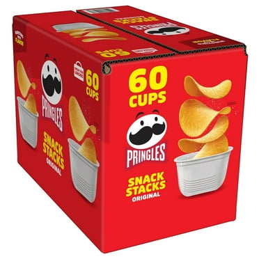 Pringles Potato Chips, Assorted, 0.67 oz Tub, 18 Tubs/Box, 2 Boxes ...