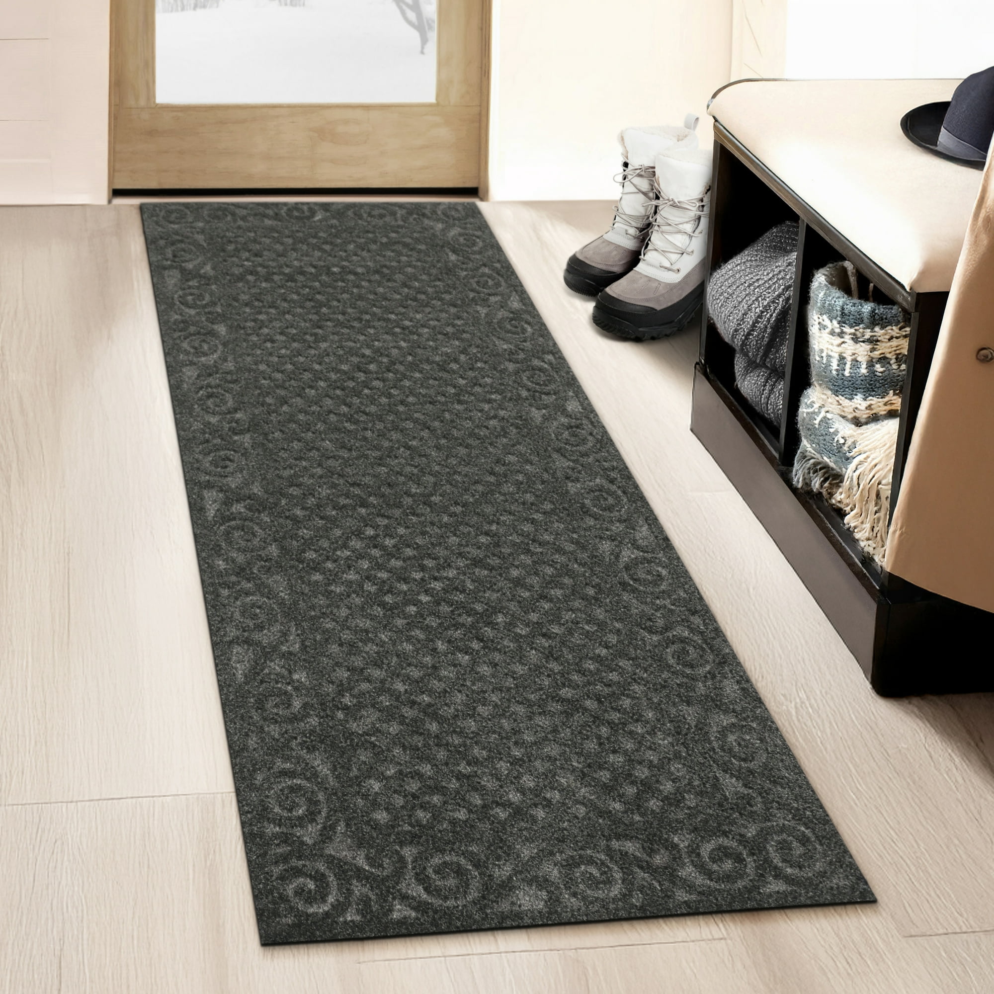 Click here for Mainstays 2x5 Grey Embossed Jarvis Doormat 2x5 prices