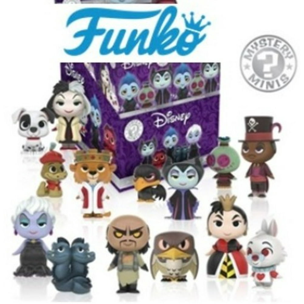 FUNKO MYSTERY MINIS: DISNEY - VILLAINS (12 PC BLIND BOXES QTY 1 ...