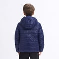 Boys Winter Puffer Jacket Kids Hooded Quilted Coat Warm Lightweight Water-Resistant with Pockets ...