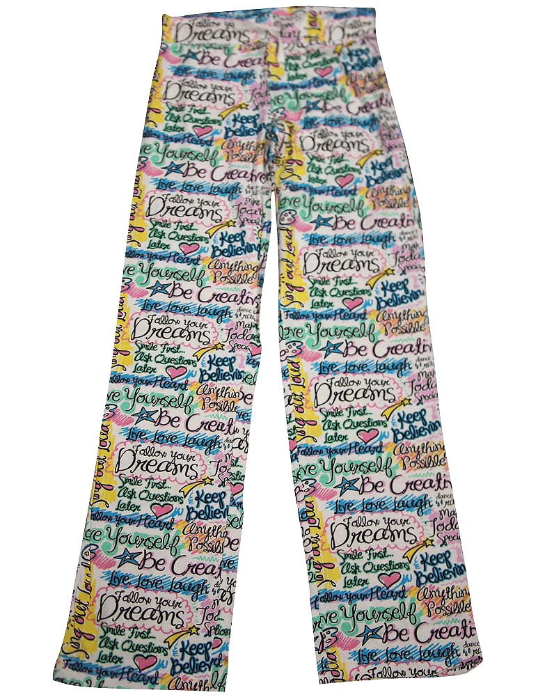 Fancy Girlz - Junior Girls Lounge Pant 32643-Medium (white affirmations ...