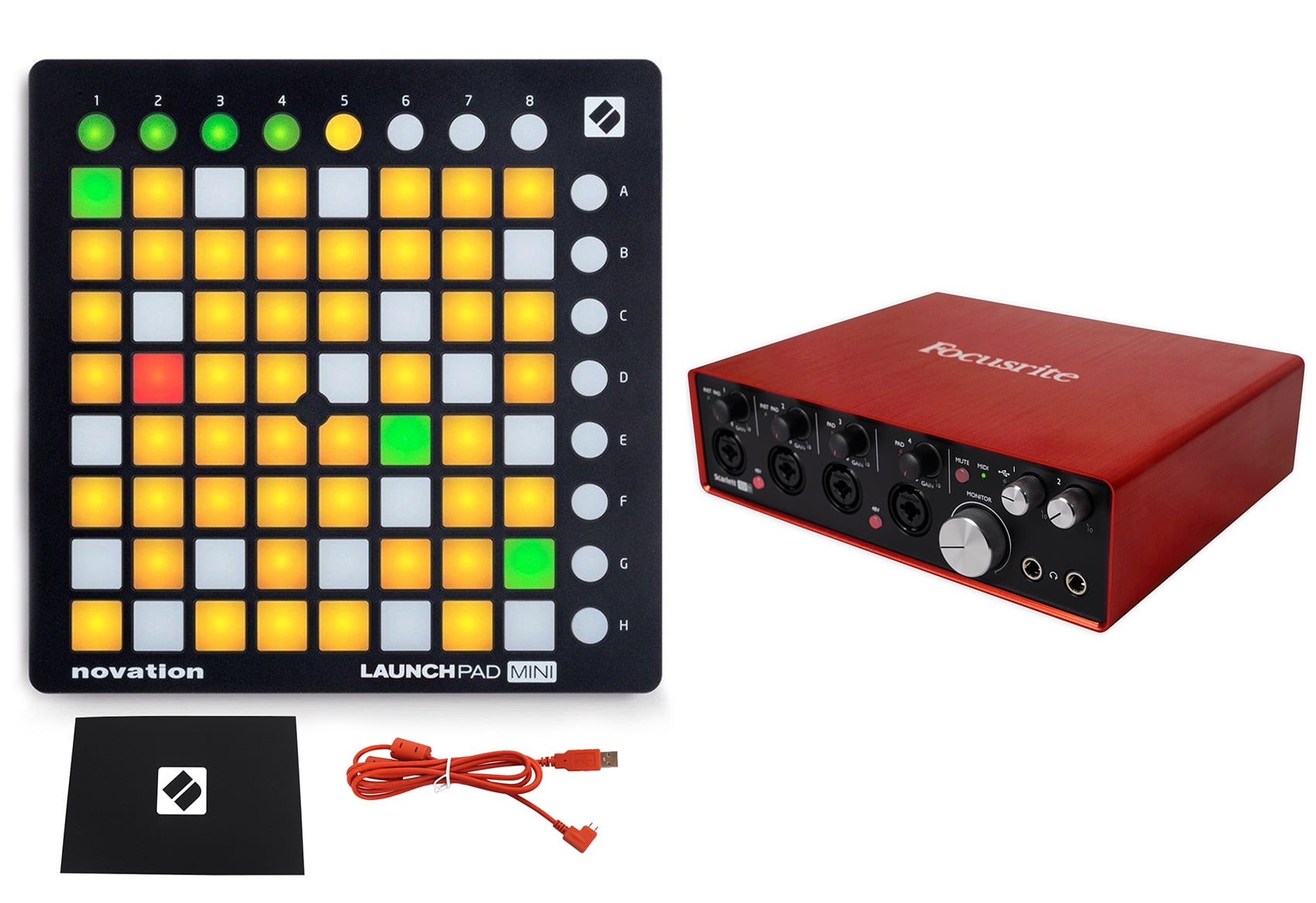 Focusrite SCARLETT 18I8 USB Audio Recording Interface + Novation ...