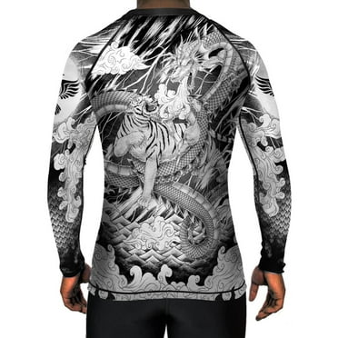 Raven Fightwear Men's Cthulhu MMA BJJ Rash Guard Black Small - Walmart.com