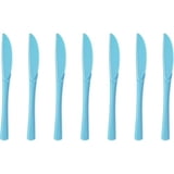 Exquisite Disposable Knives - 50 Light Blue Plastic Knives - Blue Party ...