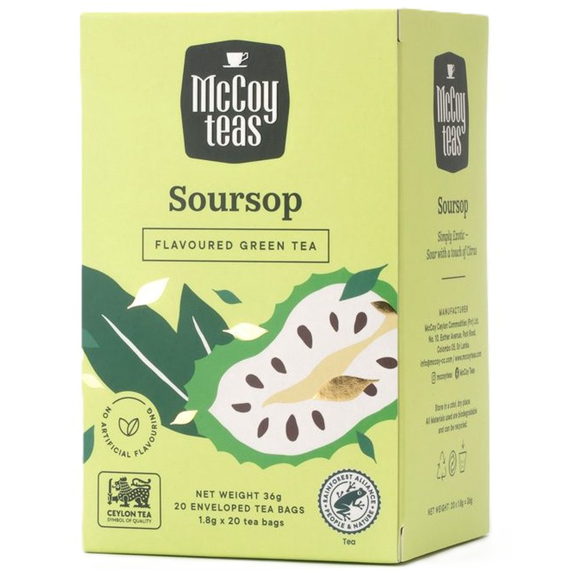 Click here for Mccoy Teas Soursop Green Tea Premium Ceylon Tea Fr... prices