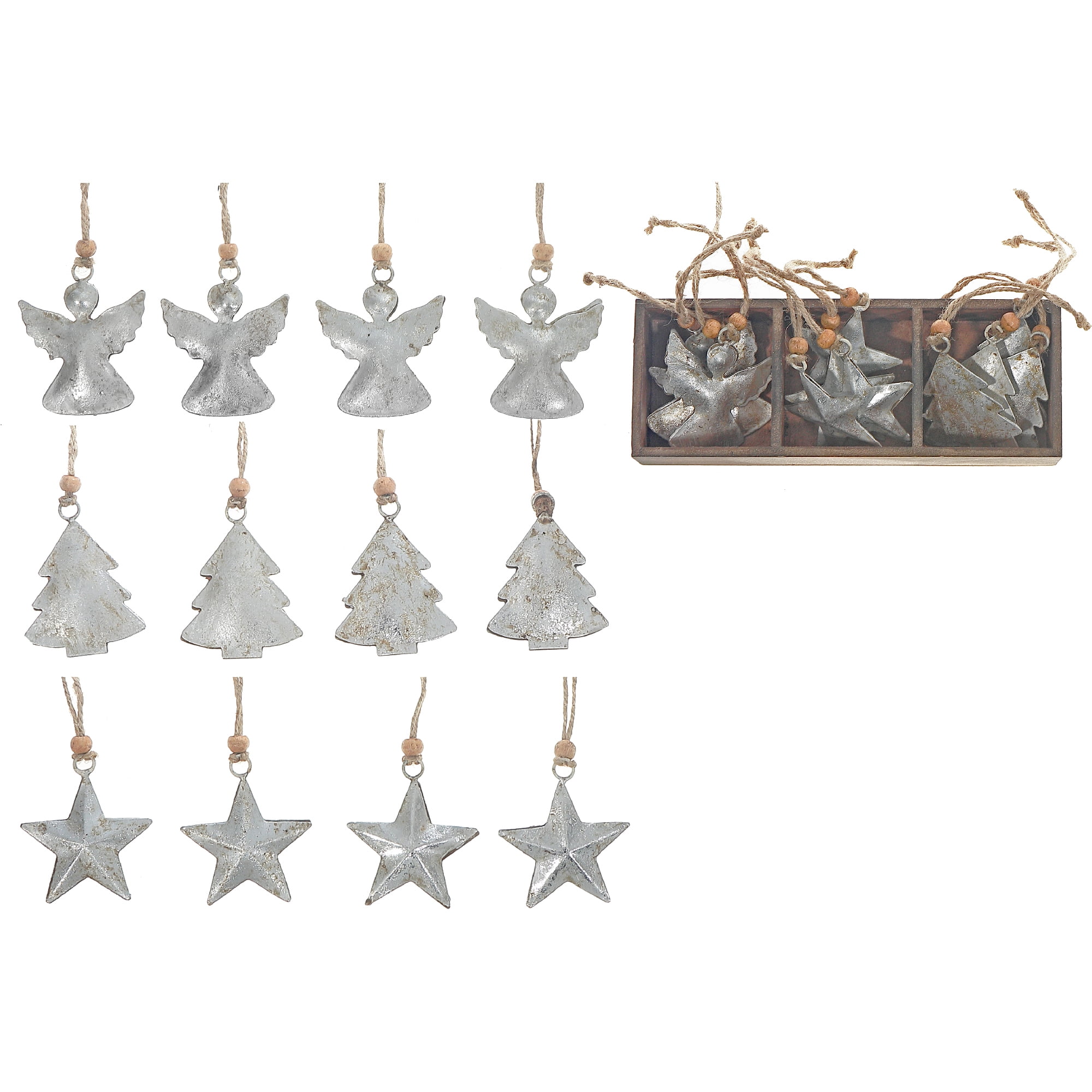 Click here for Ih Casadécor Metal Ornament (Angel/Tree/Star) (Set... prices