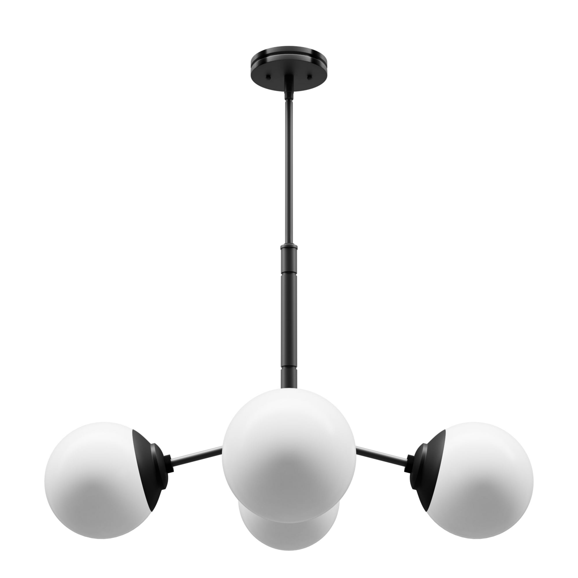 Click here for Hunter - Hepburn 4-Light Matte Black  Large Chande... prices