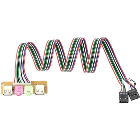 Computer Case Front Panel USB Audio Jacks Port 6.8cm PC Desktop Front ...