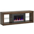 Bestier Modern Electric 7 Color LED Fireplace TV Stand for TVs up to 70 ...