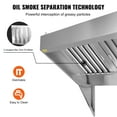 BENTISM Commercial Exhaust Hood 5ft Food Truck Hood Exhaust 201 ...