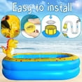 "Movsou Dino Toddler Play Center Inflatable Pool, 67""x 41""x 32""H ...