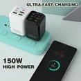 150W 6-in-1 multi-port charger, 3USB+3PD fast charging head, ultra-thin ...