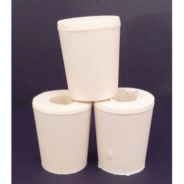 Drilled Rubber Stopper #6 (Set of 3) - Walmart.com