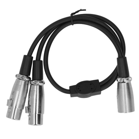 XLR Y Splitter Cord, Low Loss XLR Male To Dual XLR Female Cable Tensile ...