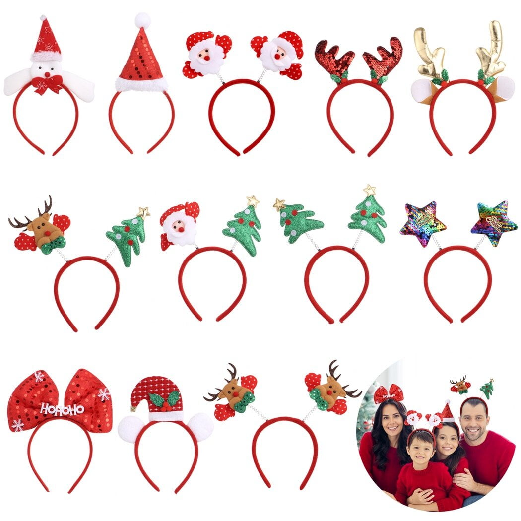 Click here for Bangcool 12 Pcs Christmas Headbands  Cute Christma... prices