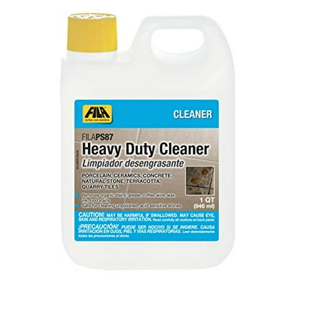 FILA Heavy Duty Cleaner PS87 1 QT, Stain Remover Grease, Coffee, Wine ...