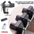 4-Piece Sports Grip Replacement Tool Set, Cast Steel Table Clamp Vise ...