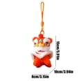 Lion Dance Plush Keychain Cute Cloak Lion Dance Keychain New Year Bag ...