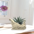 ANXPTIME Silicone Flower Pots Mold Christmas Sleigh Shape Succulent ...