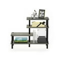 Furinno Turn-N-Tube 3-Tier Side Display Rack, French Oak Grey, Black ...
