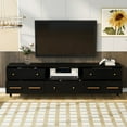 TV Stand for 75+ inch TV, Modern Wood Entertainment Center TV Cabinet ...