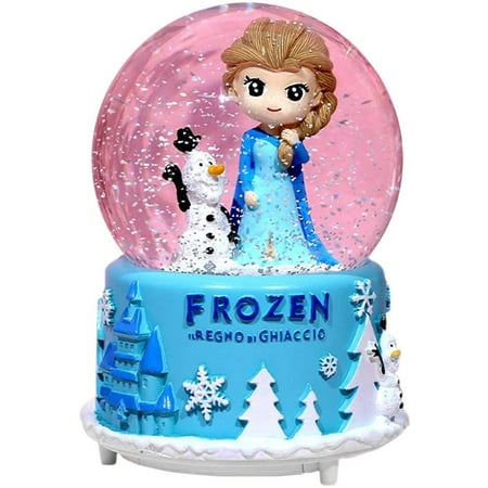 Snow Globe with Music for Kids 3.5 Inch Little Girl Llluminated ...