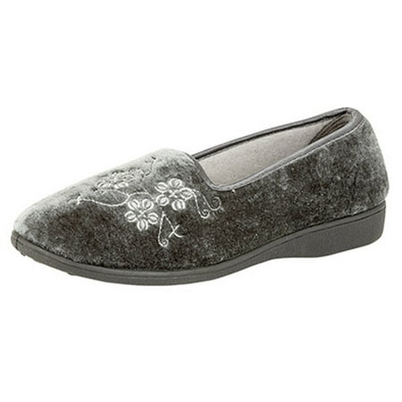 Zedzzz Womens Jenny Embroidered Slippers - Walmart.ca