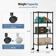 Industrial 4 Level Grid Storage Rack ，Mobile Metallic Shelving System ...