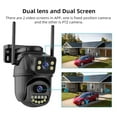 8MP 4K Dual Lens Wifi PTZ Outdoor Camera with AI Auto Tracking for CCTV ...