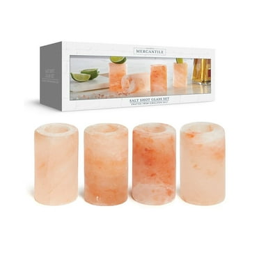 Deluxe Comfort Himalayan Rock Salt Natural Crystal Shot Glass, 3.2 ...