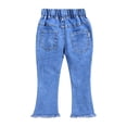 EnJoCho Girls Bootcut Jeans Kids Y2𝗄 Vintag𝖾 Pull On Denim Pants Polka ...