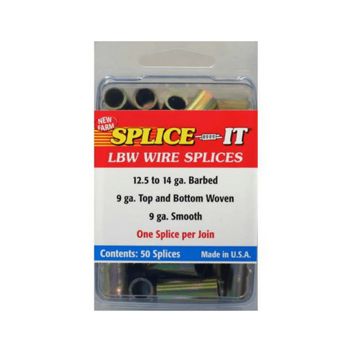 New Farm LBW5 Barbed Wire Fence Splice-IT, 50/Pack, Stainless Steel ...