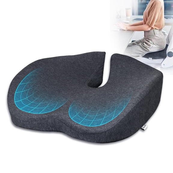 C Cushion Lab Pressure Relief Seat Cushion, Memory Foam, Ergonomic ...