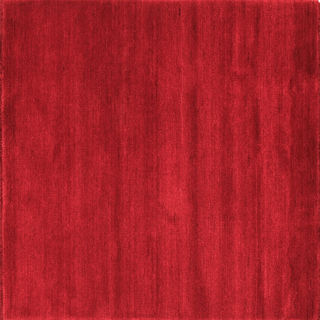 Ahgly Company Indoor Square Abstract Red Contemporary Area Rugs, 6 ...