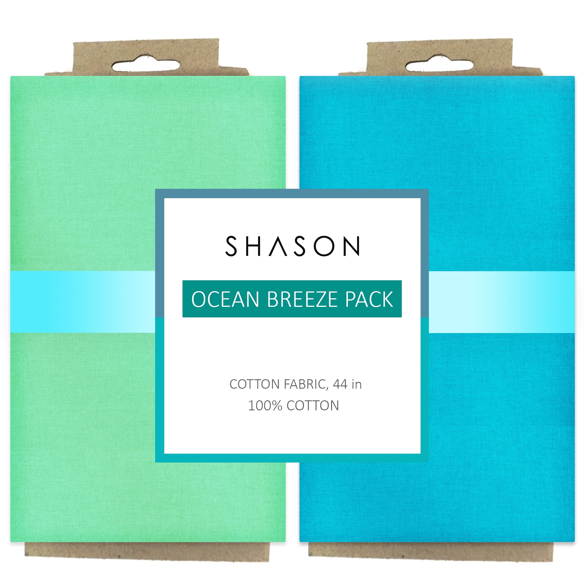 Shason Textile (3 Yards) Pack of 2 100% Cotton Theme Bundle for Crafts ...