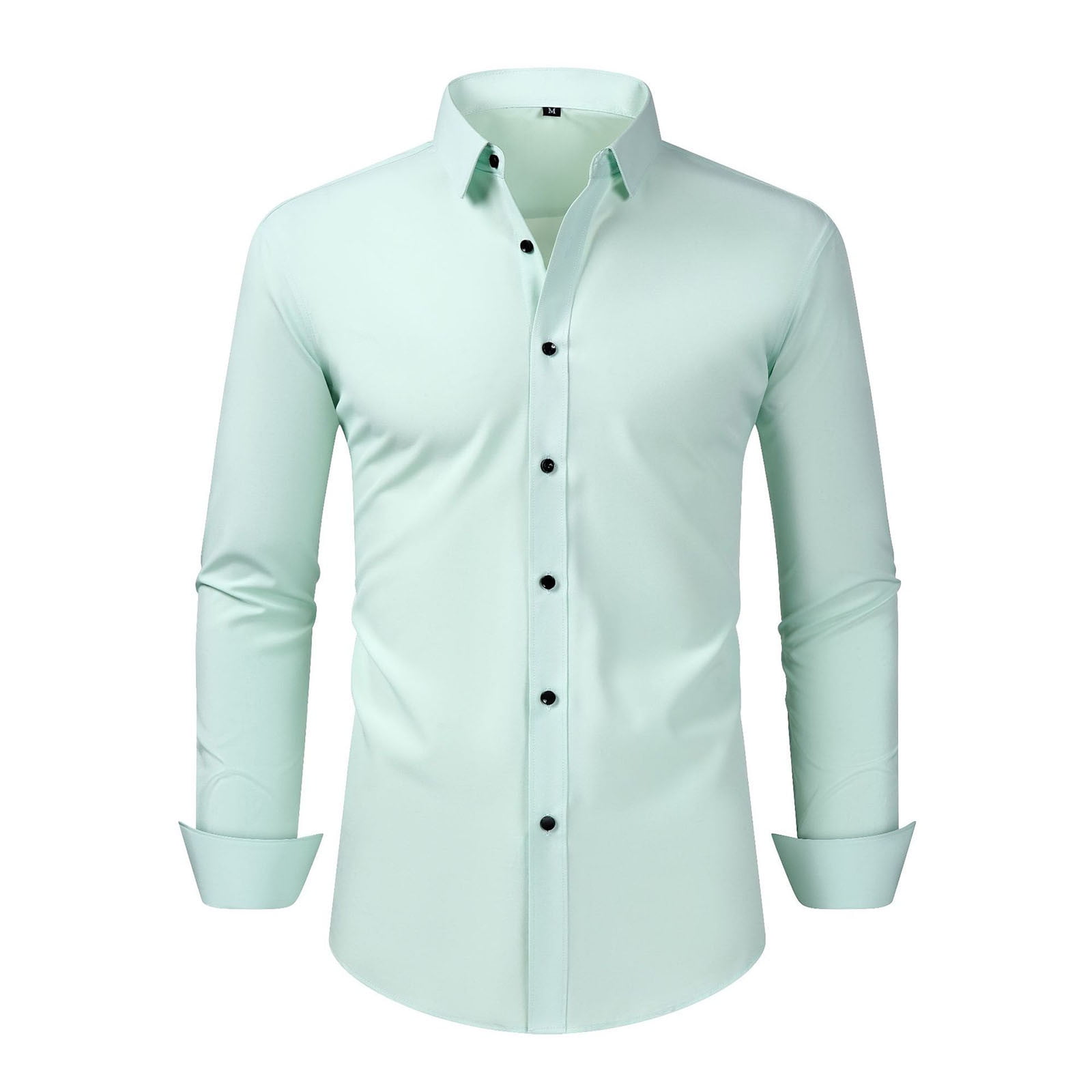 Click here for Cfhntfmh Mens Long Sleeve Dress Shirts Stretch But... prices