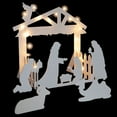 10 PCS Outdoor Nativity Scene Lighted Christmas Family Yard Decoration Nativity Sets ...