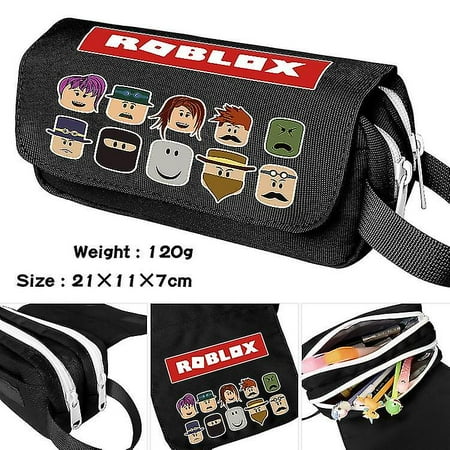 Game Roblox Cartoon Printed Zipper Pencil Case School Pen Bags Make Up ...