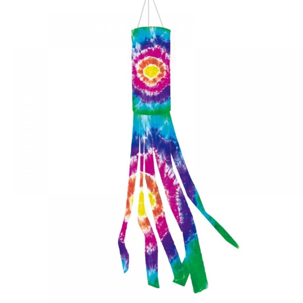 Tie Dye Windsock Flag Rainbow Color Tails Design Windsock Rainbow ...