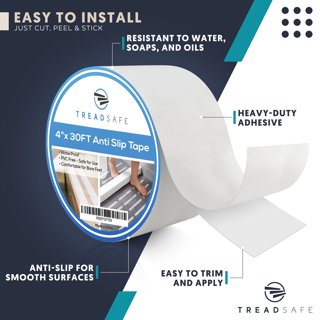 3M 7745 4" x 60' White 3M Safety-Walk Light Duty Resilient Tread ...