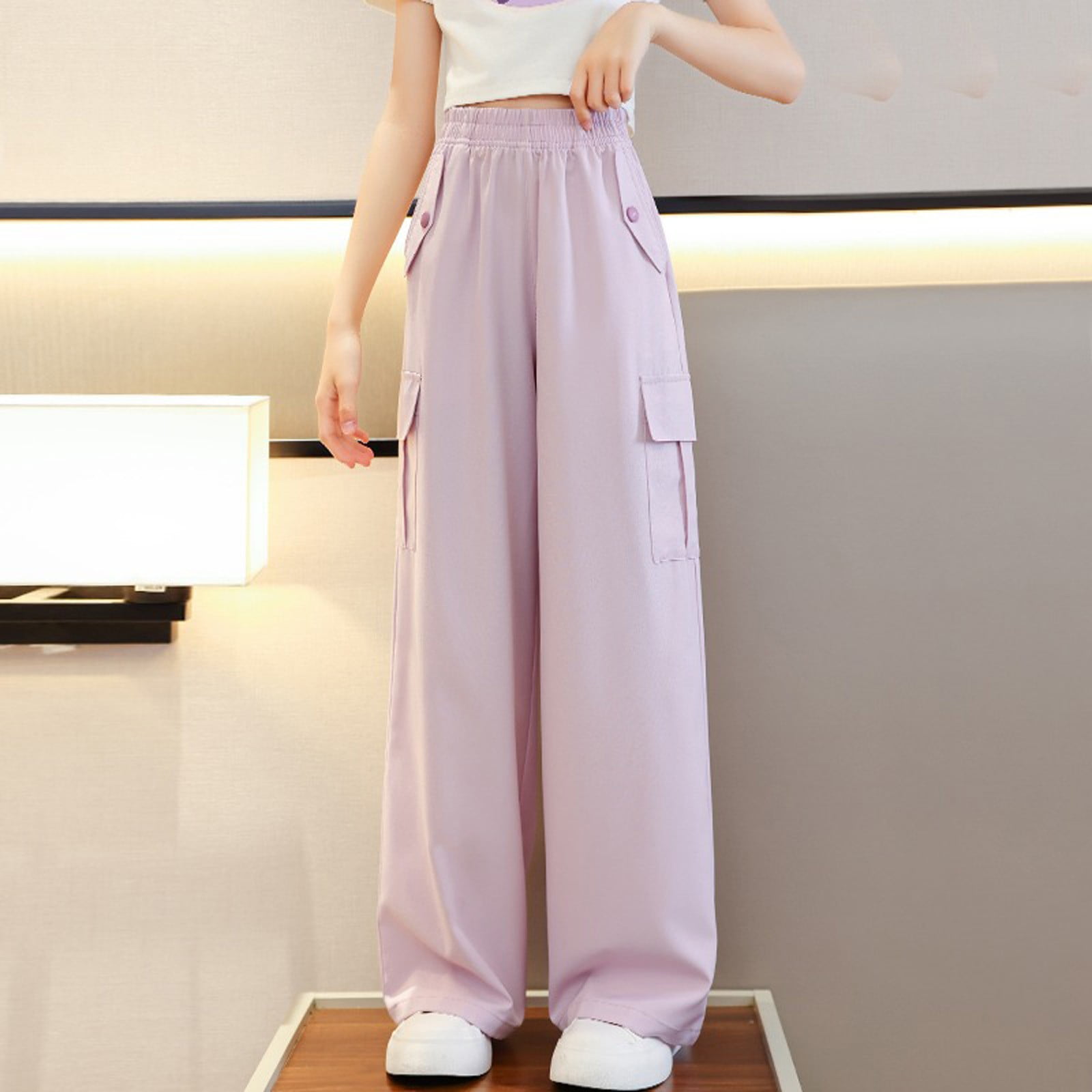 Click here for Zcn001 Baby Girl Pants Kids Teen Girls Solid Wide... prices