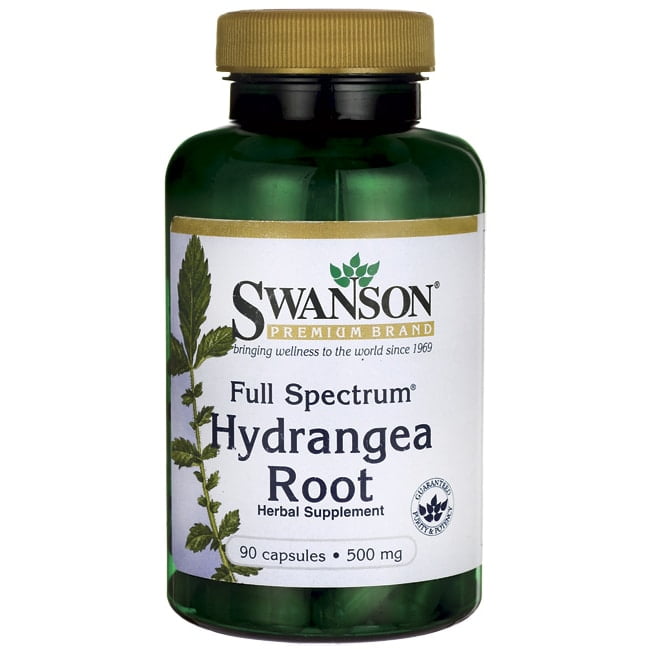 Swanson Full-Spectrum Hydrangea Root 500 mg 90 Capsules. - Walmart.com ...