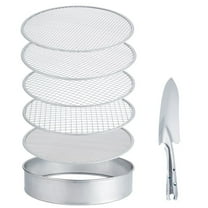 Soil Sifter Garden Compost Dirt Sifter Screen Stainless Steel Sieve Set ...