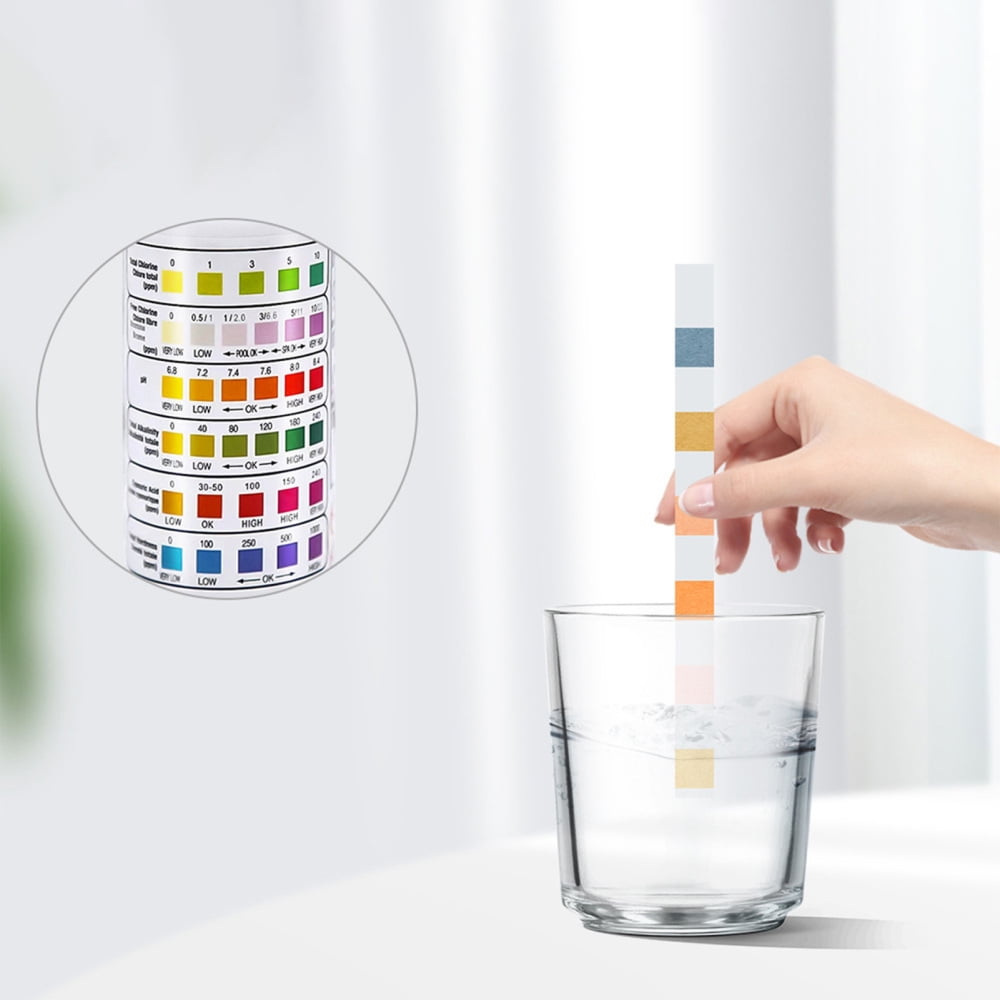 6 in 1 Reagent Strips for Water Easy to Operate Water Testing Strips ...