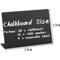 20 Pack Mini Chalkboard Signs Food Labels for Party Buffet, Reusable ...