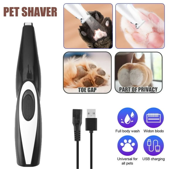 4-in-1 Multi-functional type c charge Dog Clippers Cordless pet Shaver ...